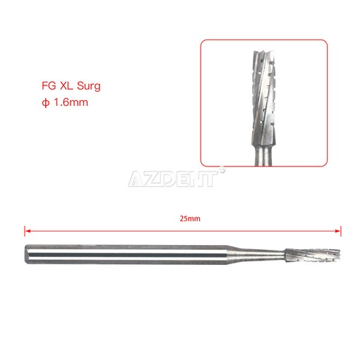 10 Boxes Dental 557 FGOS Surgical Carbide Burs FG-557XL Length 25mm ...