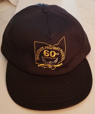 Vintage Ohio State Highway Patrol Baseball Cap Hat 60th Anniversary ...