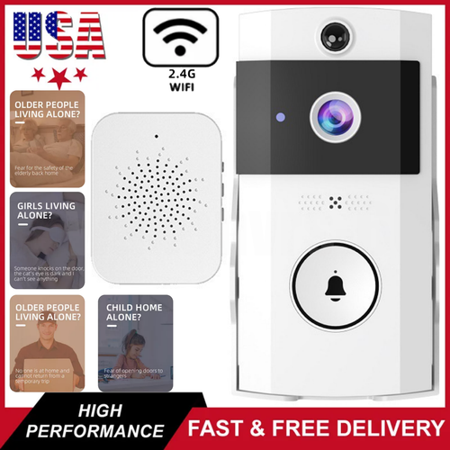Smart Wireless WiFi Ring Doorbell Intercom Video Camera Door Bell Home ...