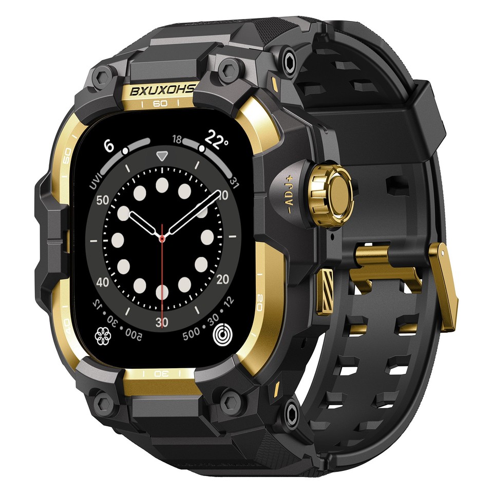 Military TPU Metal Rugged Case Band For Apple Watch Ultra 3 49mm 11 10 ...