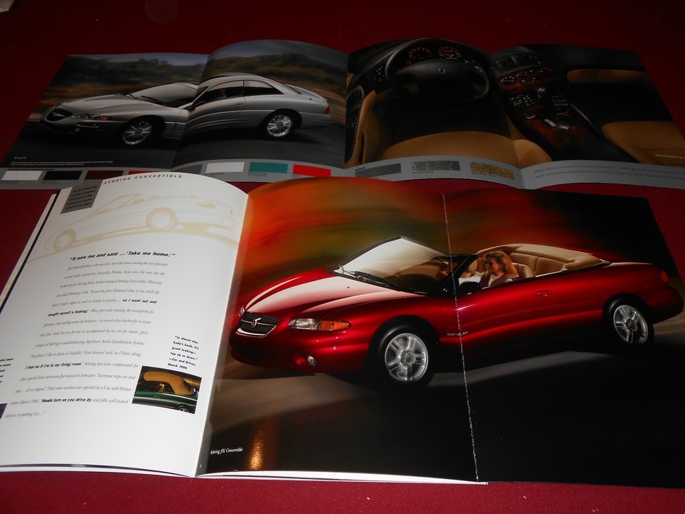 1997 CHRYSLER SEBRING COUPE BROCHURE + 97 SEBRING BIG PRESTIGE SALES ...