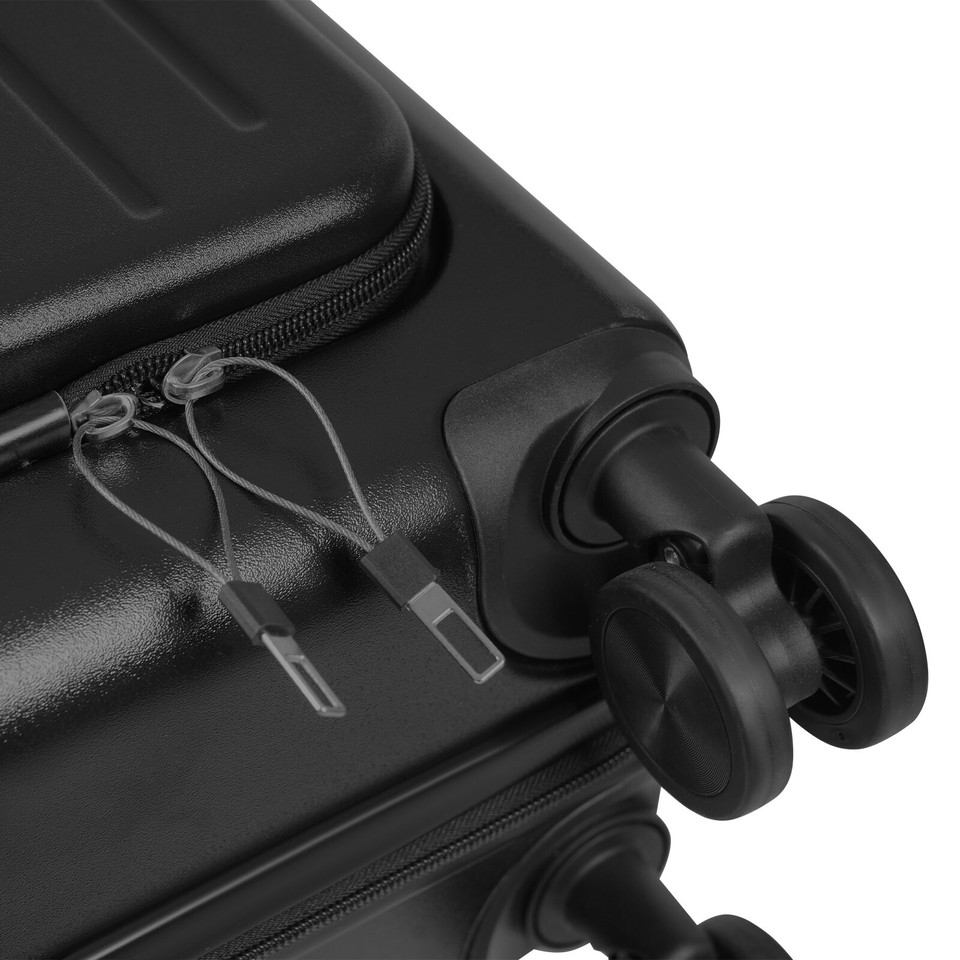 18 inch Boarding Suitcase Trolley Case ABS Luggage Bag w/USB Port ...