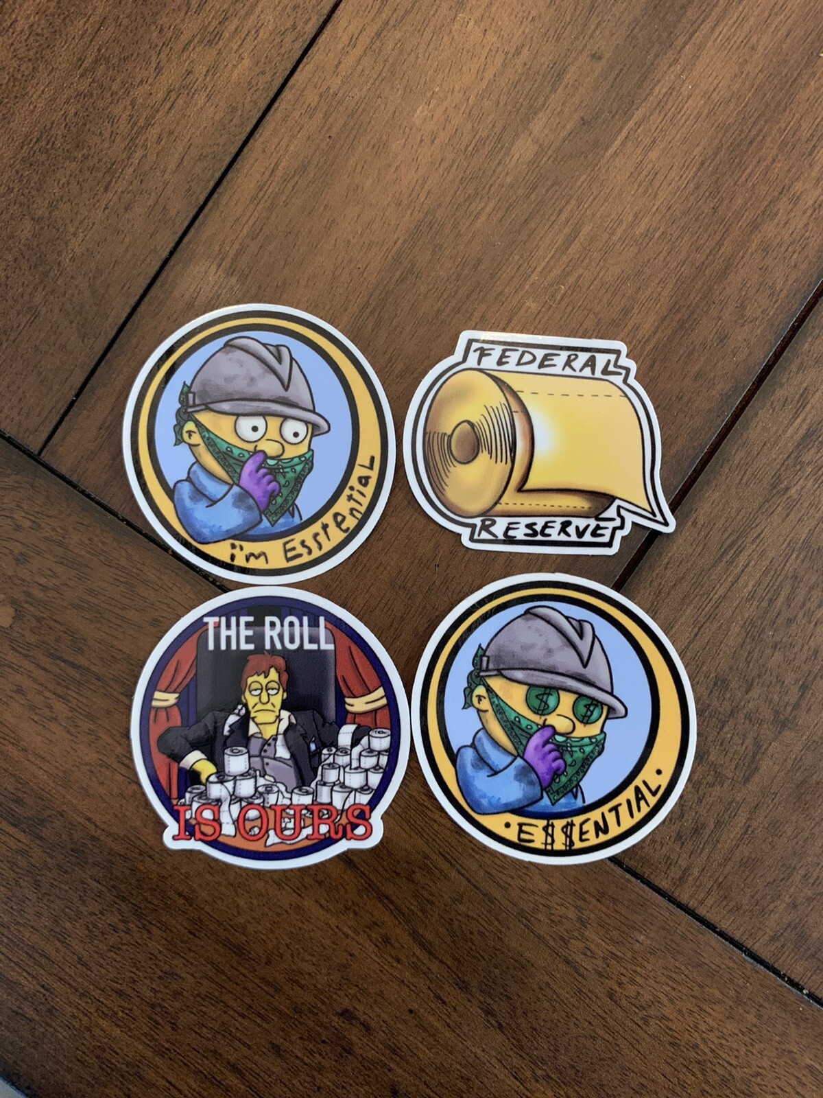 4 Essential Worker Sticker Set Hard Hat Labtop Cellphone Case Ralph ...