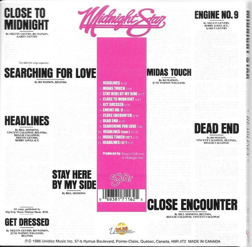 Midnight Star ‎– Headlines . new cd | eBay