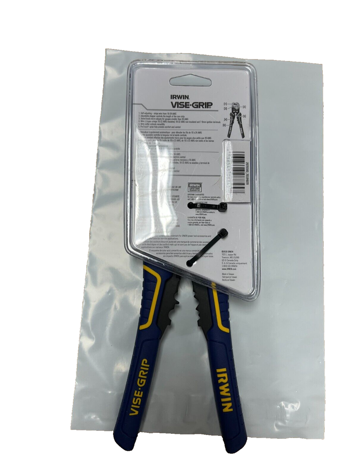 Irwin Vise-Grip 8" SELF-ADJUSTING OVAL/FLAT WIRE STRIPPR 2078300 ...