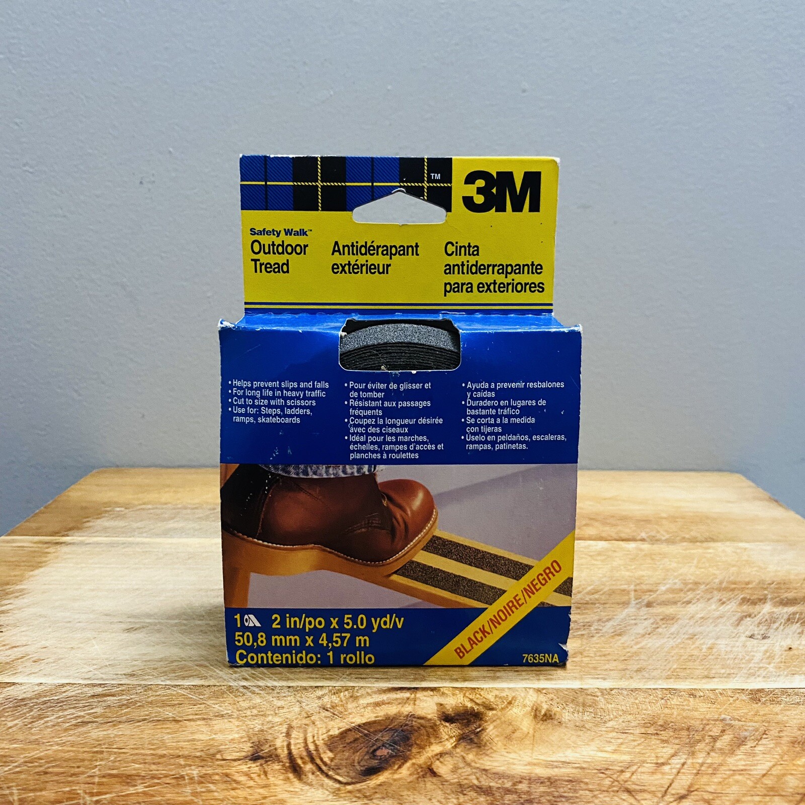 3M Safety-Walk Indoor/Outdoor Tread 2” x 5 yd Black New In Package ...