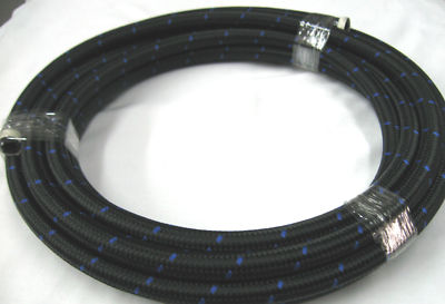 08an Black Nylon Hose w/ Blue Stripe 30R9 e85, race fuel compatible ...