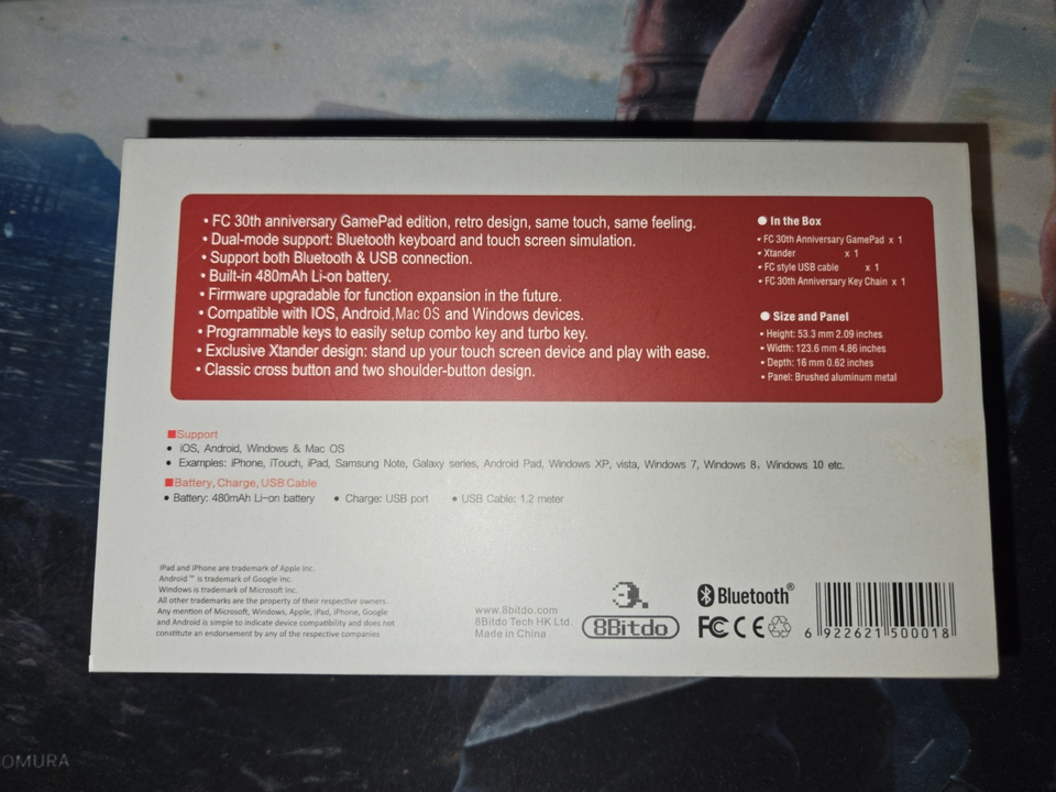 8bitDo FC30 Game Controller Bluetooth/USB Famicom 30th Anniversary ...