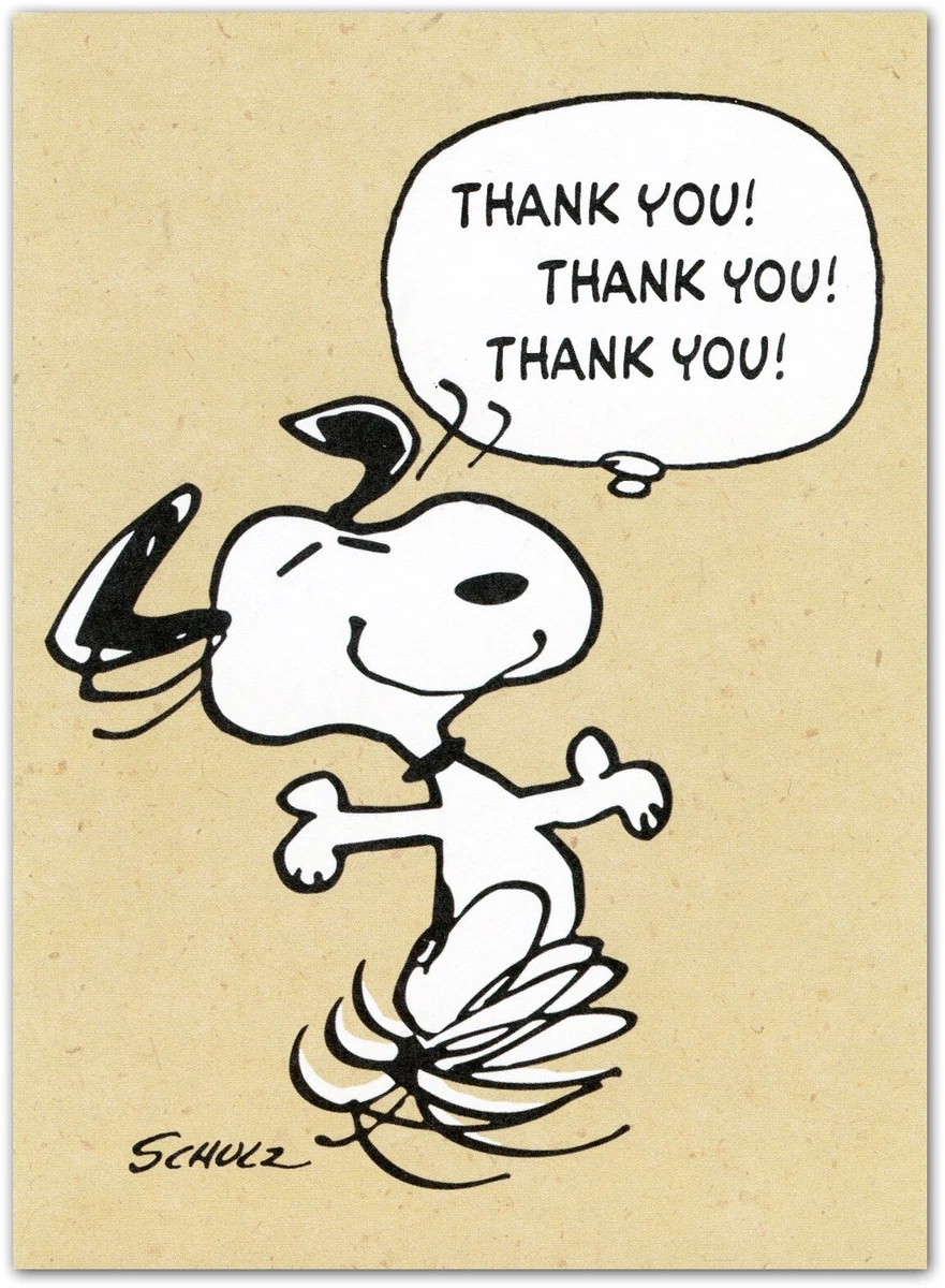 Snoopy Thank You Cartoon