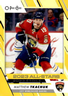 2023-24 O-Pee-Chee Yellow Border #511 Matthew Tkachuk Florida Panthers ...