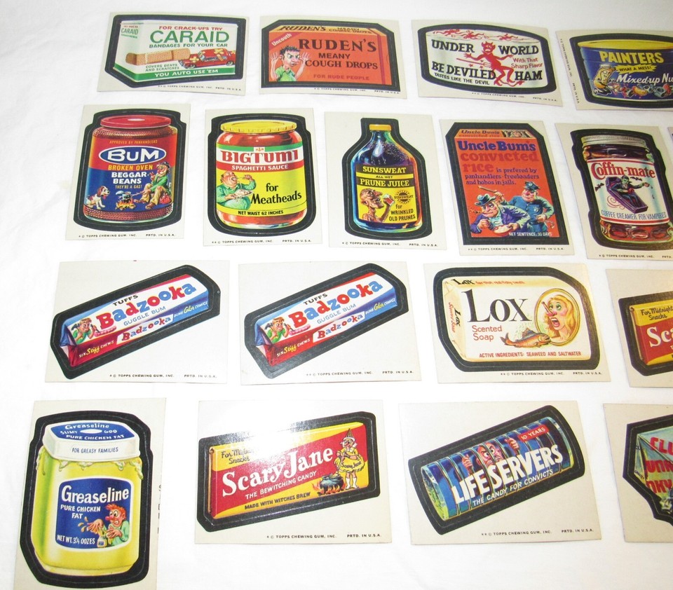 22 VINTAGE TOPPS WACKY PACK STICKERS #13 | eBay