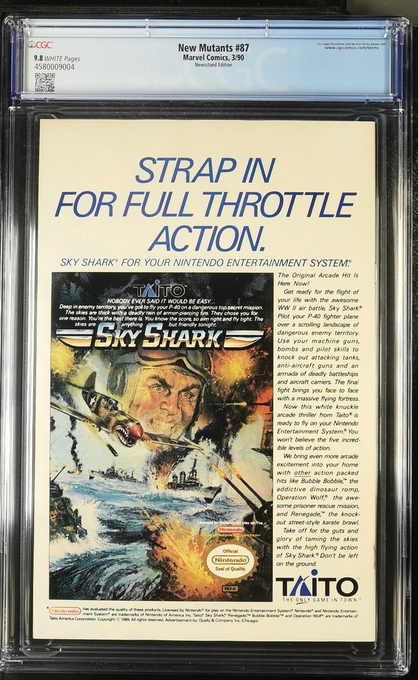 New Mutants #87 (1990) - 1st Appearance of Cable - Newsstand - CGC 9.8 ...