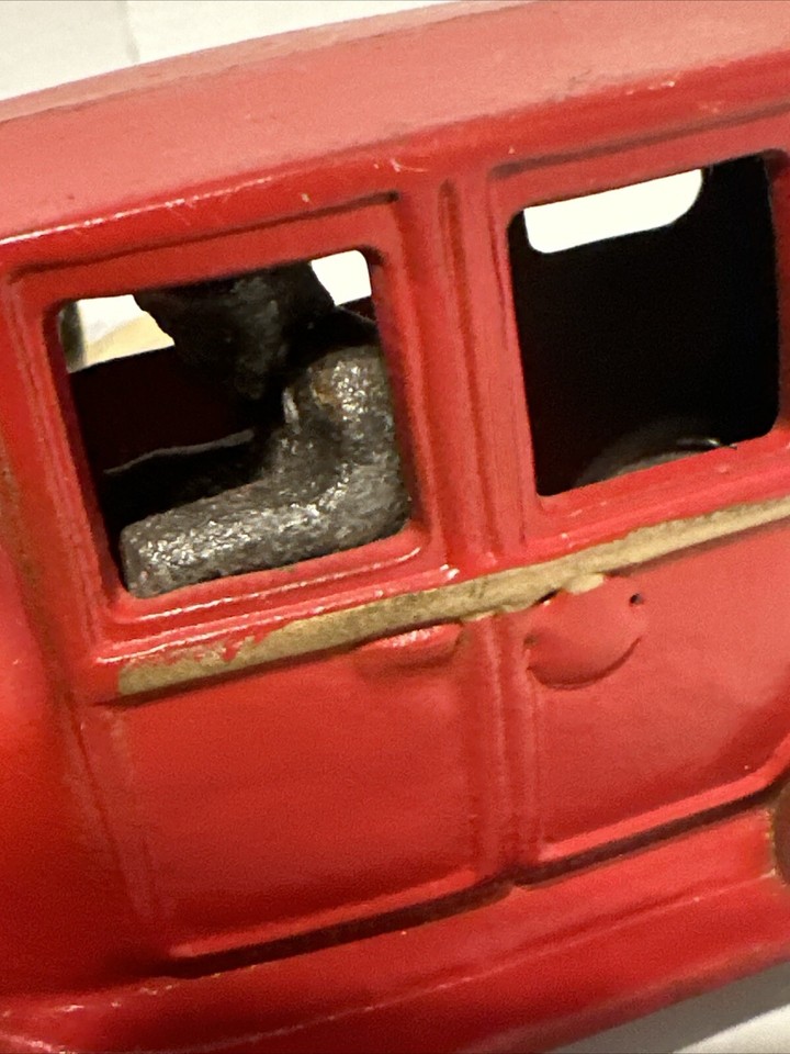 Vintage Red Model T Touring Car With Driver Inside Spoke Wheels | eBay