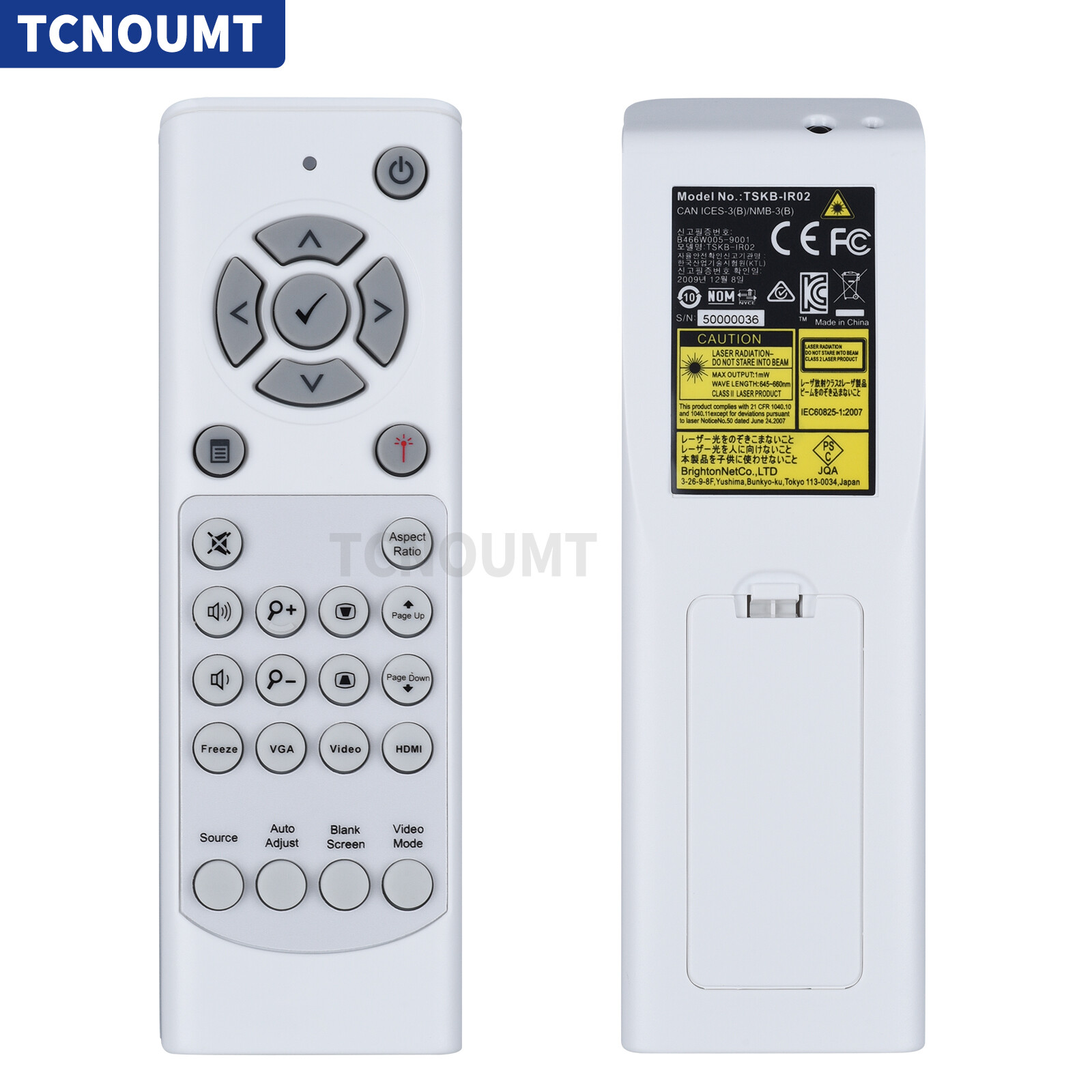 New TSKB-IR02 Remote Control For Dell Projector S510n S500 S500wi S510 ...