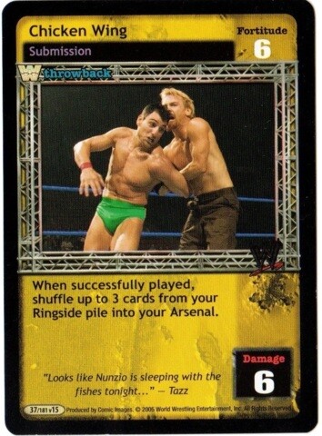 WWE: Chicken Wing (Throwback) [Played] card type Submission Raw Deal ...