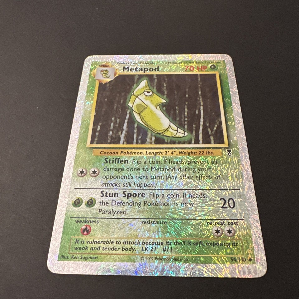 Metapod Reverse Holo Foil 54/110 2002 Pokemon Legendary Collection NM ...
