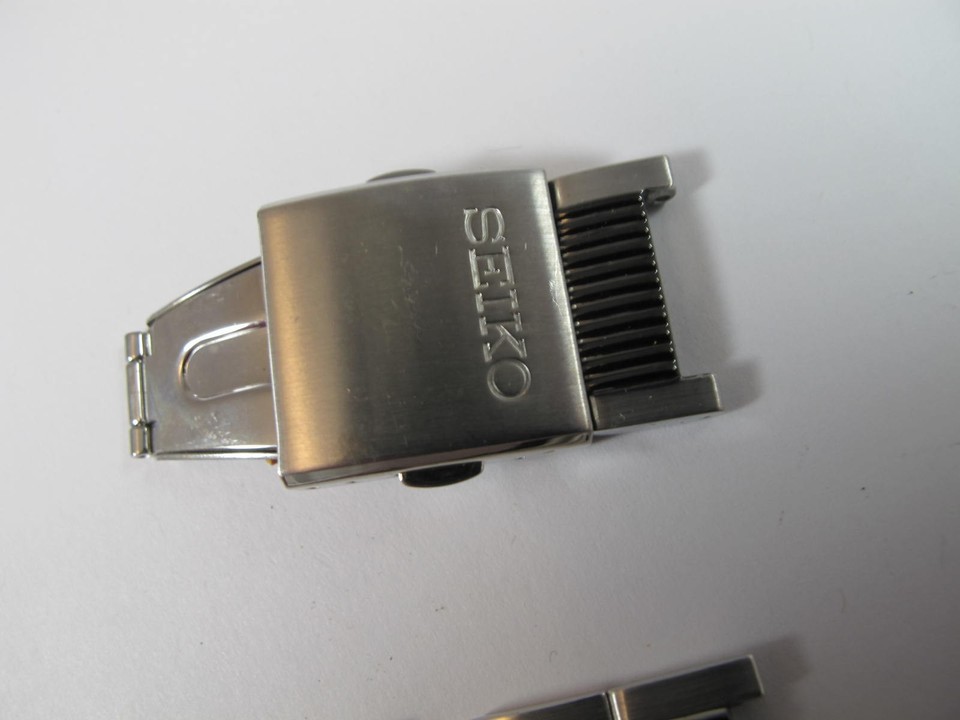 SEIKO MENS ALL STEEL DEPLOYANT CLASP G FOR 20MM LINKS | eBay