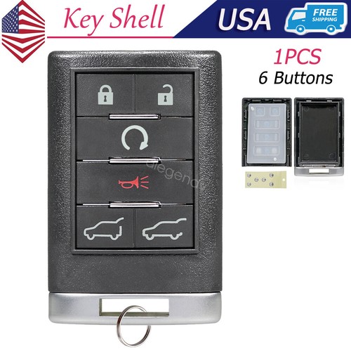 For 2007 - 2014 Cadillac Escalade Keyless Remote Key Fob Cover Case ...