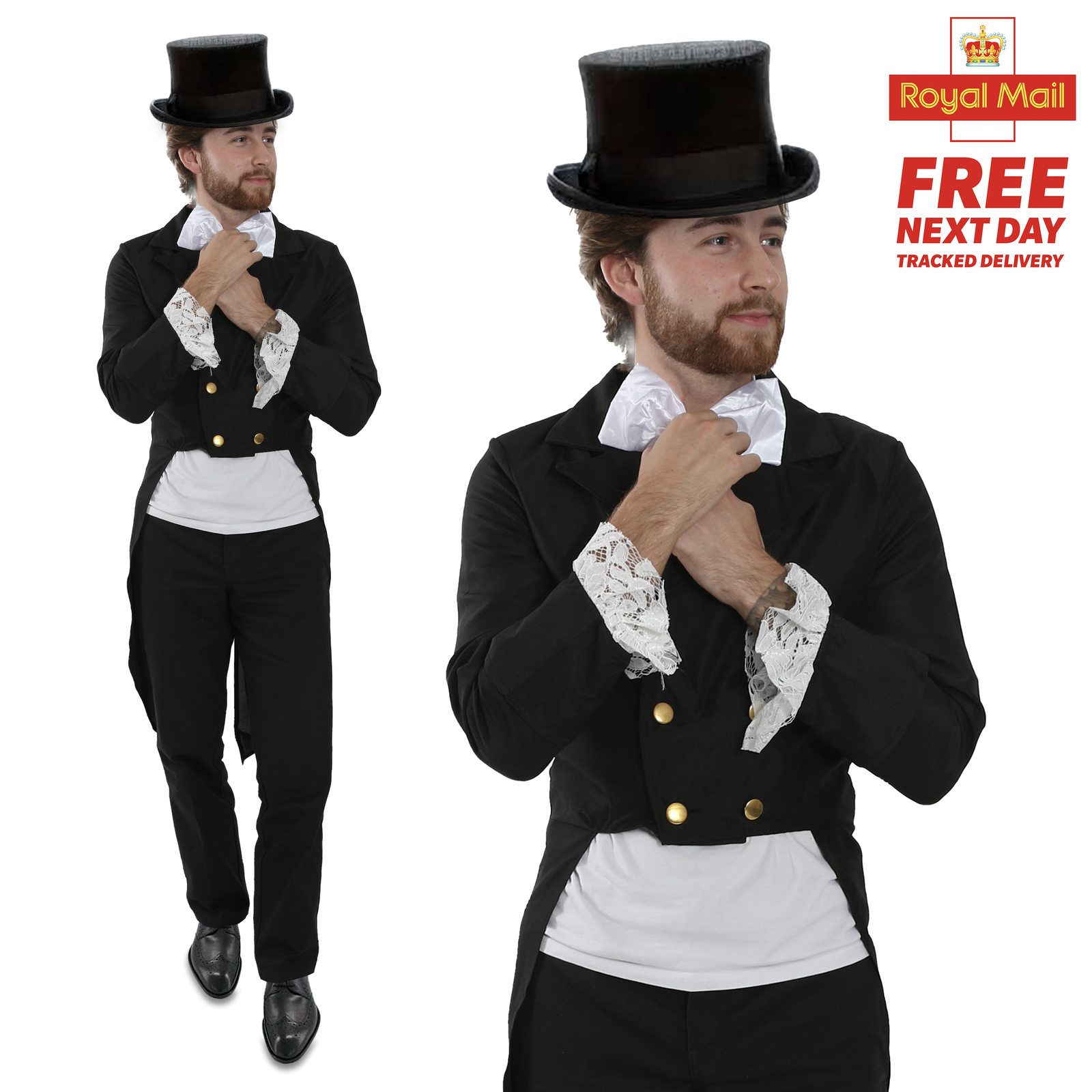REGENCY GENTLEMAN COSTUME CHRISTMAS DICKENSIAN GENTLEMAN FANCY DRESS ...