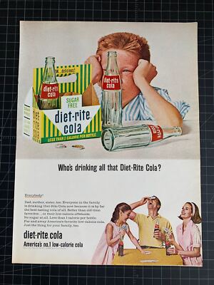 Vintage 1965 Diet-Rite Cola Print Ad | eBay