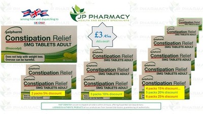 (3 PACKS OF 20) Constipation Relief 5mg - 60 Tablets | eBay UK