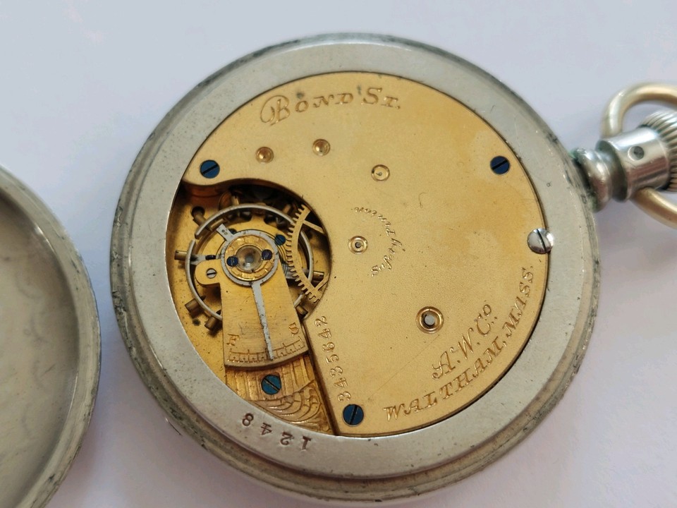 1887 Waltham Grade AM. W. Co. Bond St 7 Jewels 14s Pocket Watch Fancy ...
