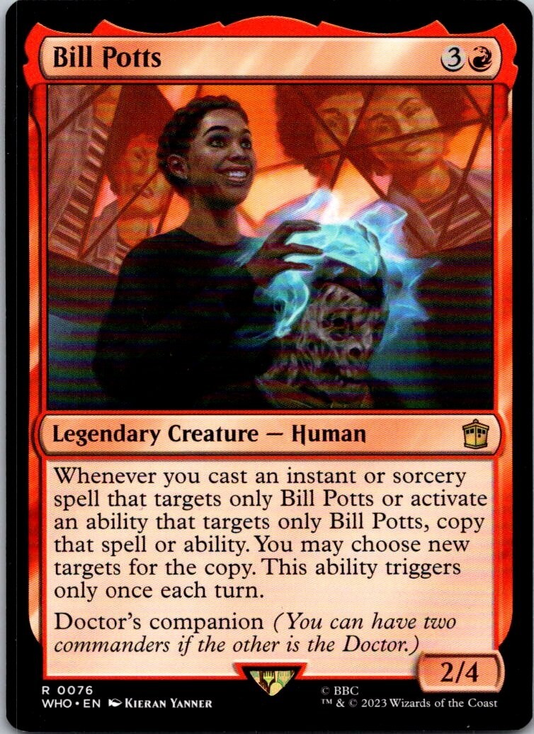 Magic the Gathering Bill Potts Doctor Who Commander MTG Free Shipping ...