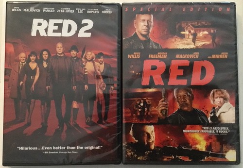 RED (Special Edition) and RED 2 -DVD Brand NEW Bruce Willis John ...