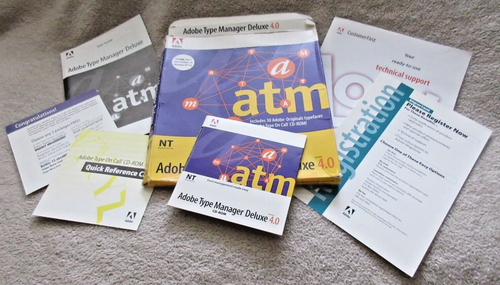Adobe Type Manager Deluxe 4.0 Vintage Software for Windows | eBay