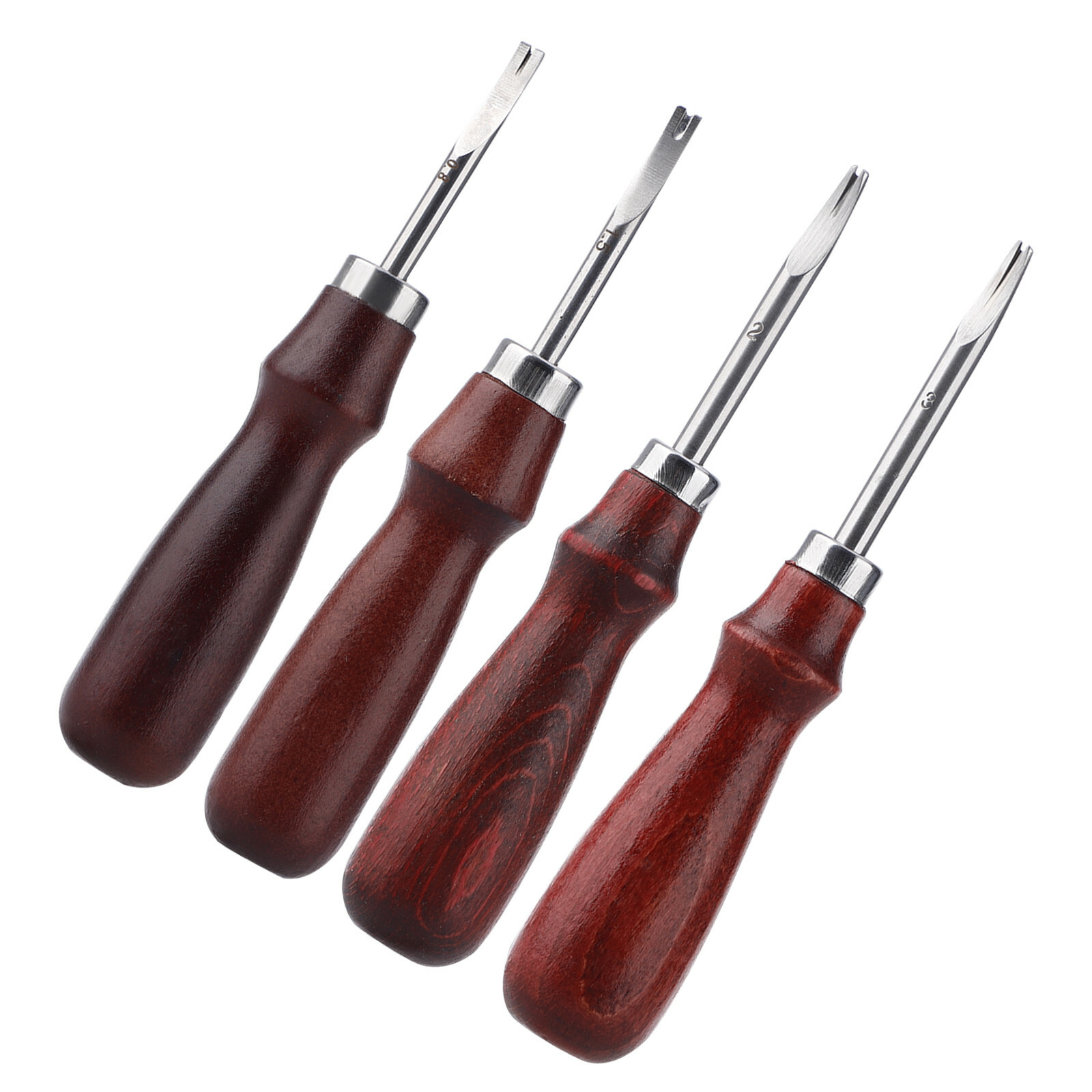 4Pcs Leather Craft Edge Beveler Skiving Beveling Knife Leather Tool ...