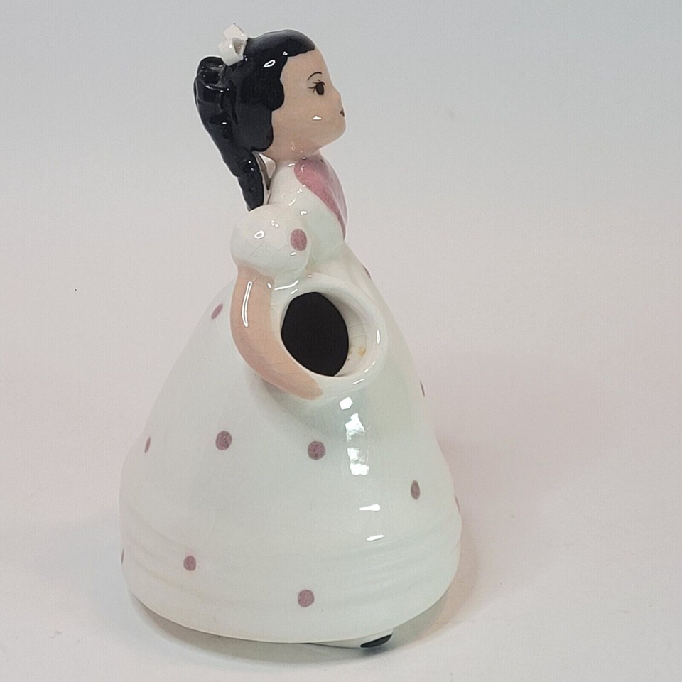 Vtg 1950s Betty Lou Nichols "Emmy Lou" Figurine/Vase Polka Dots Bow ...