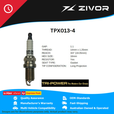 New TRI-POWER OE Technology Iridium Spark Plug 4 Pack #TPX013-4 | eBay ...