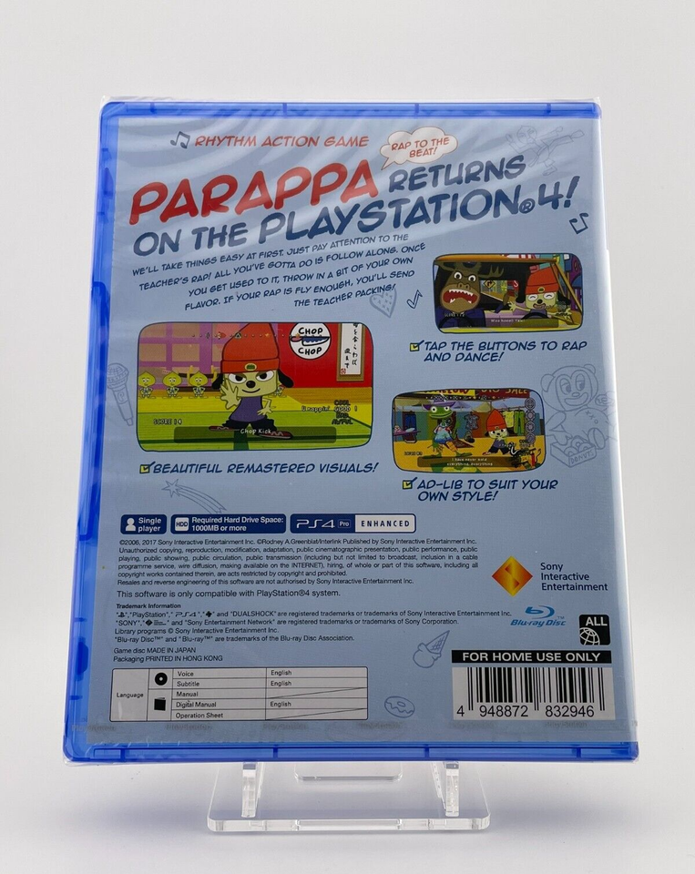 [PS4] PaRappa the Rapper (NEUF/SEALED) ASIAN (English) | eBay