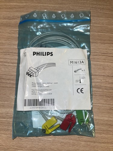 Philips New OEM M1613A ECG Safety Cable Lead Set | eBay