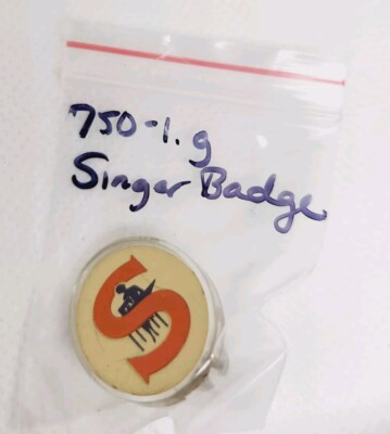 Vintage Singer 750 Touch And Sew Singer Badge | eBay