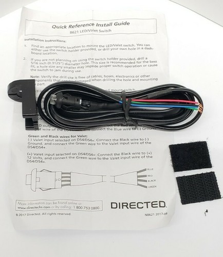 Universal Alarm Valet LED Switch Button DEI Viper Clifford 8621 Led ...