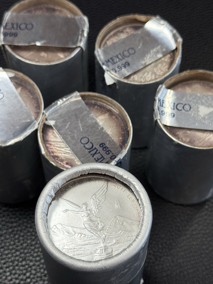 2011 Mexico Onza Libertad 1 oz BU - Sealed Original Roll of 20 .999 ...