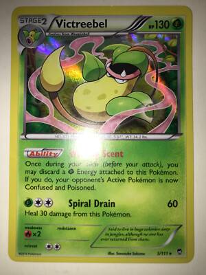 Victreebel 3/111 - Pokemon XY Furious Fists Holo Rare Card LP/NM | eBay