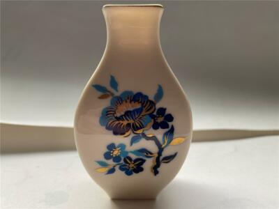 Lenox PAGODA Vase 3.5" Floral Painted With 24K Gold Trim | eBay