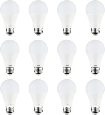 Sunlite LED A19 Bulbs Non-Dimmable, 14 Watt, Medium Base, Super White ...