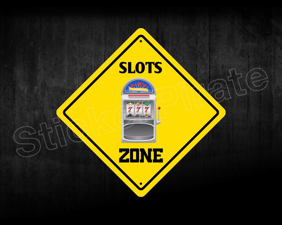 *Aluminum* Slot Machine Zone Funny Metal Novelty Sign 12"x12" | eBay