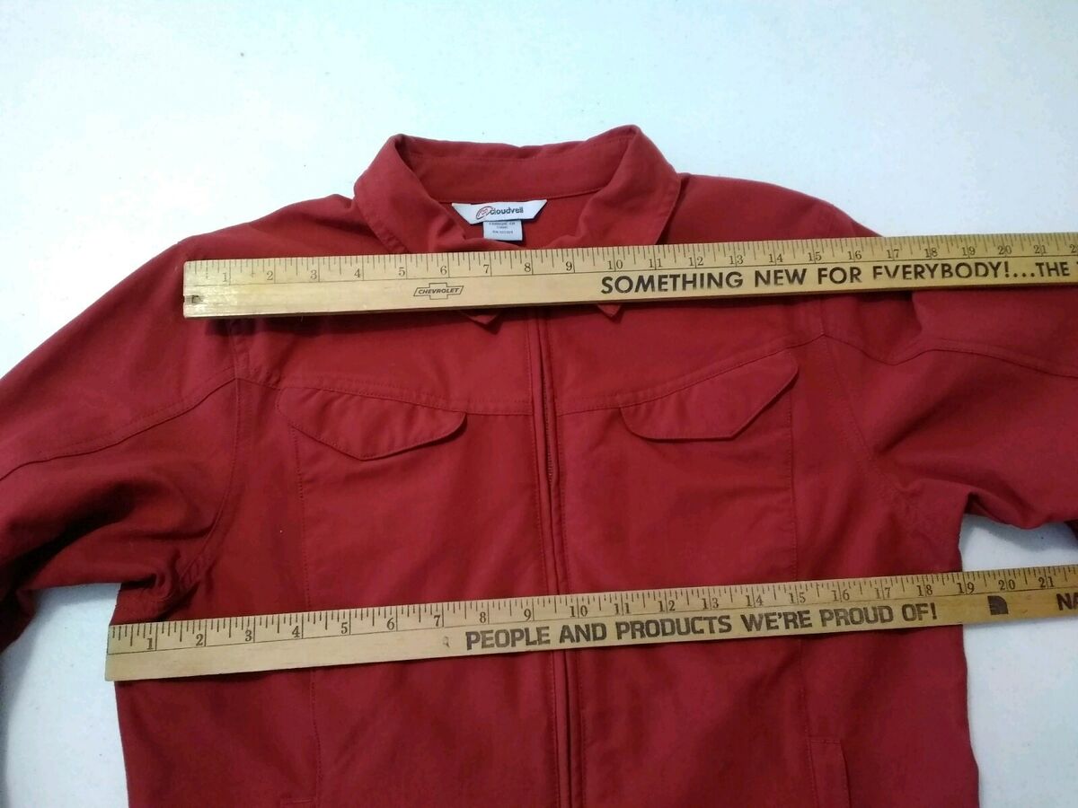 Cloudveil Canvas Jacket Women's Medium Orange Full Zip w/Zip Cloudveil Canvas Jacket Women's Medium Orange Full Zip w/Zip