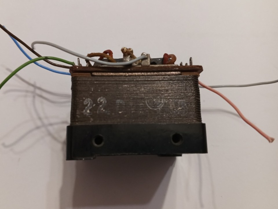 Vintage Output /Splitter ? audio transformer, 1955 Germany 2x120ohm to ...