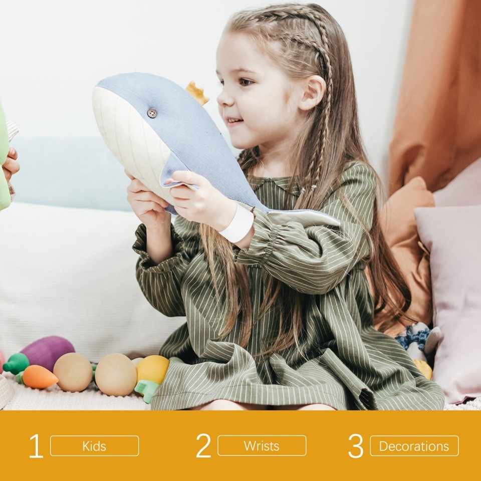 20 Pcs Kids White PVC Snap Bracelets Blank DIY Graffiti Wristbands for ...