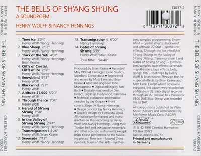 HENRY WOLFF & NANCY HENNINGS BELLS OF SH'ANG SH'UNG NEW CD 13711303728 ...
