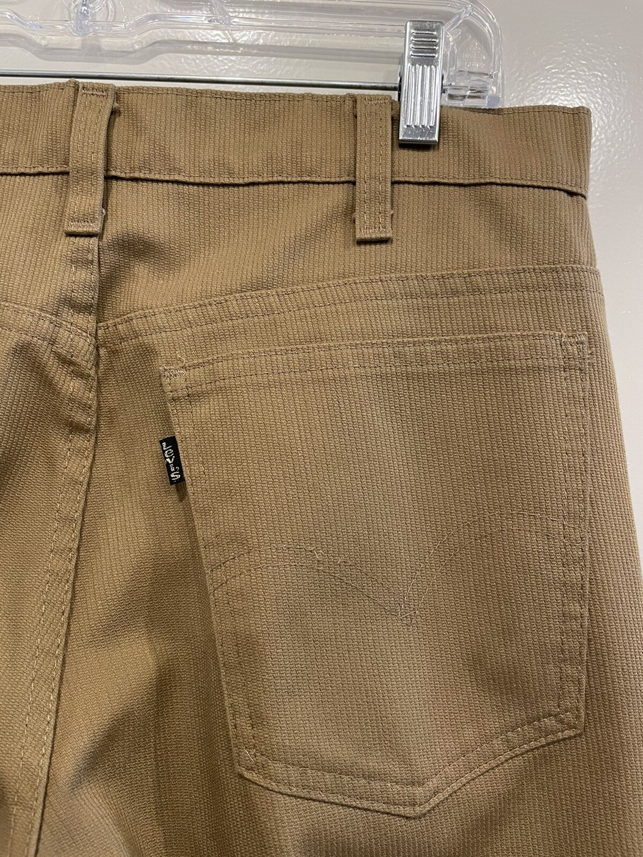 VTG 70s Levis Sta-prest No Iron Pants Beige Polyester Made VTG 70s Levis Sta-prest No Iron Pants Beige Polyester Made