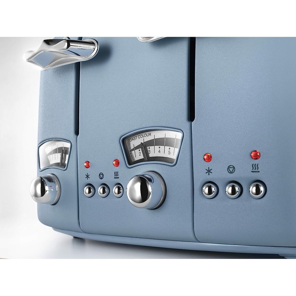 Delonghi Argento Flora 1.7L Jug Kettle & 4 Slice Toaster Stainless ...