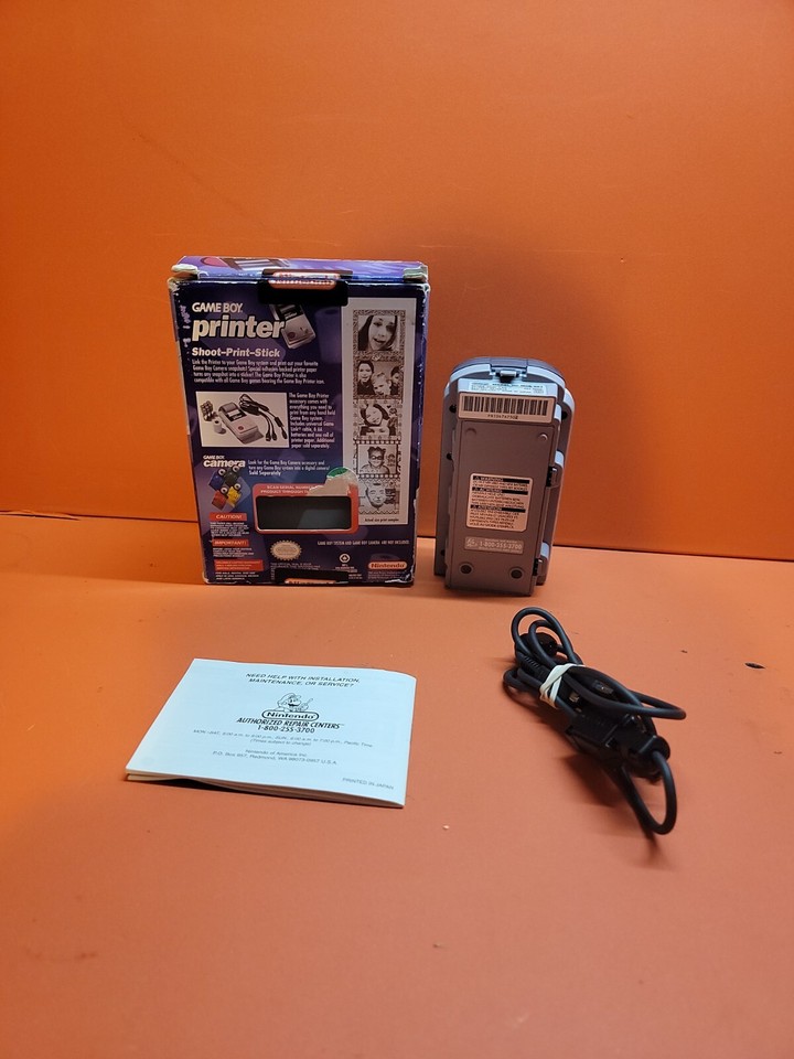 Genuine Nintendo GameBoy Printer in Original Box ~ MGB-007 ~ Read ...