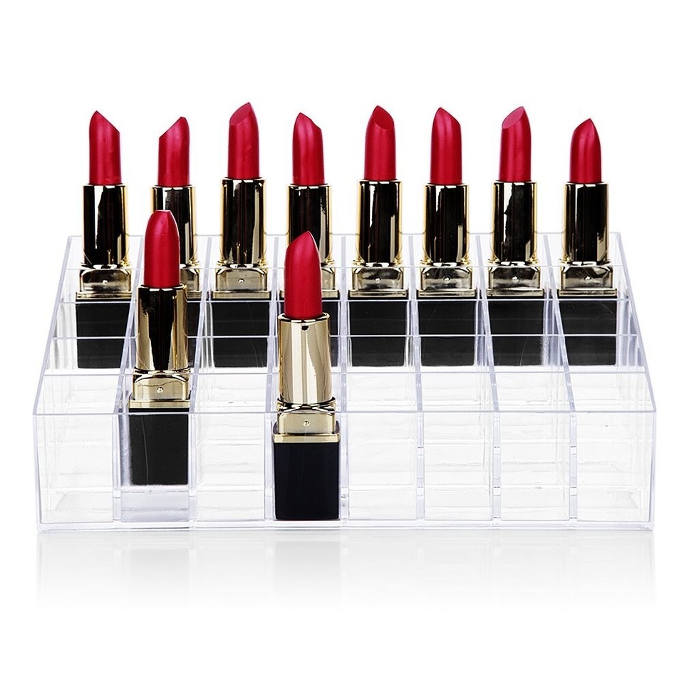 Compact Acrylic Lipstick Display Stand - 40 Slots for Easy Access to ...