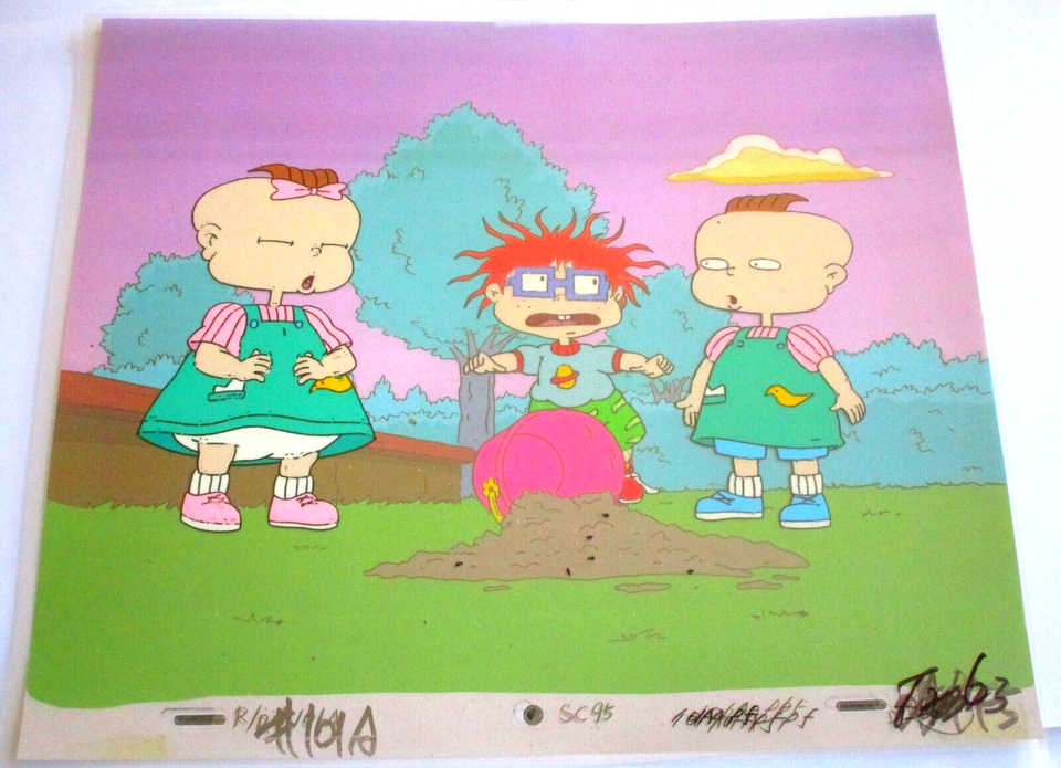RUGRATS 1990's Chucky LIL Phil KLASKY CSUPO ORIGINAL PRODUCTION CEL ...